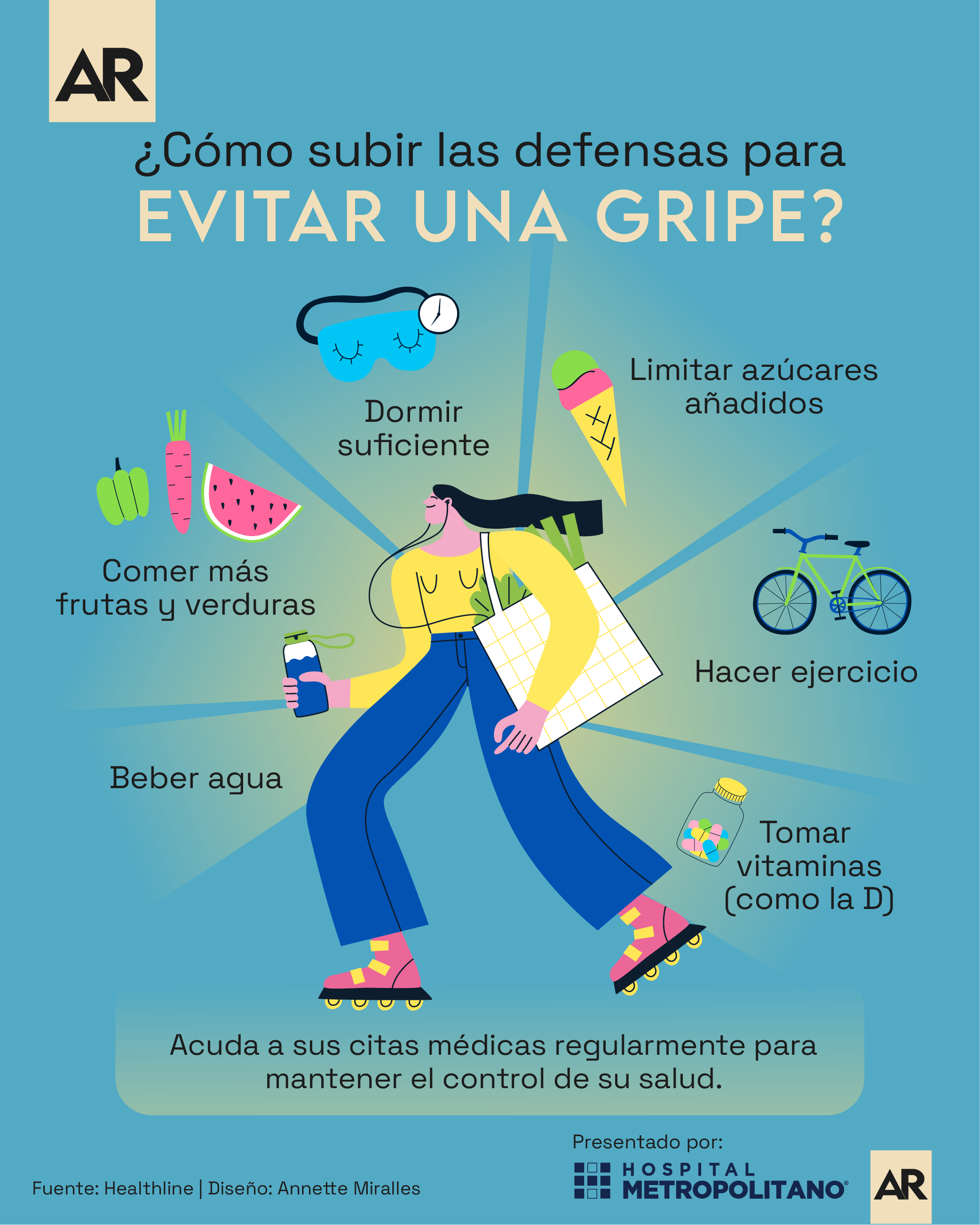 ¿Cómo subir las defensas para evitar una gripe?