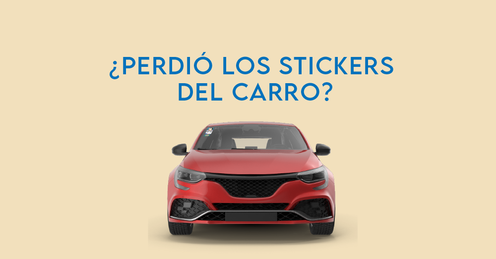 Si necesito sustituir el sticker del marchamo o la revisión, ¿Dónde ...