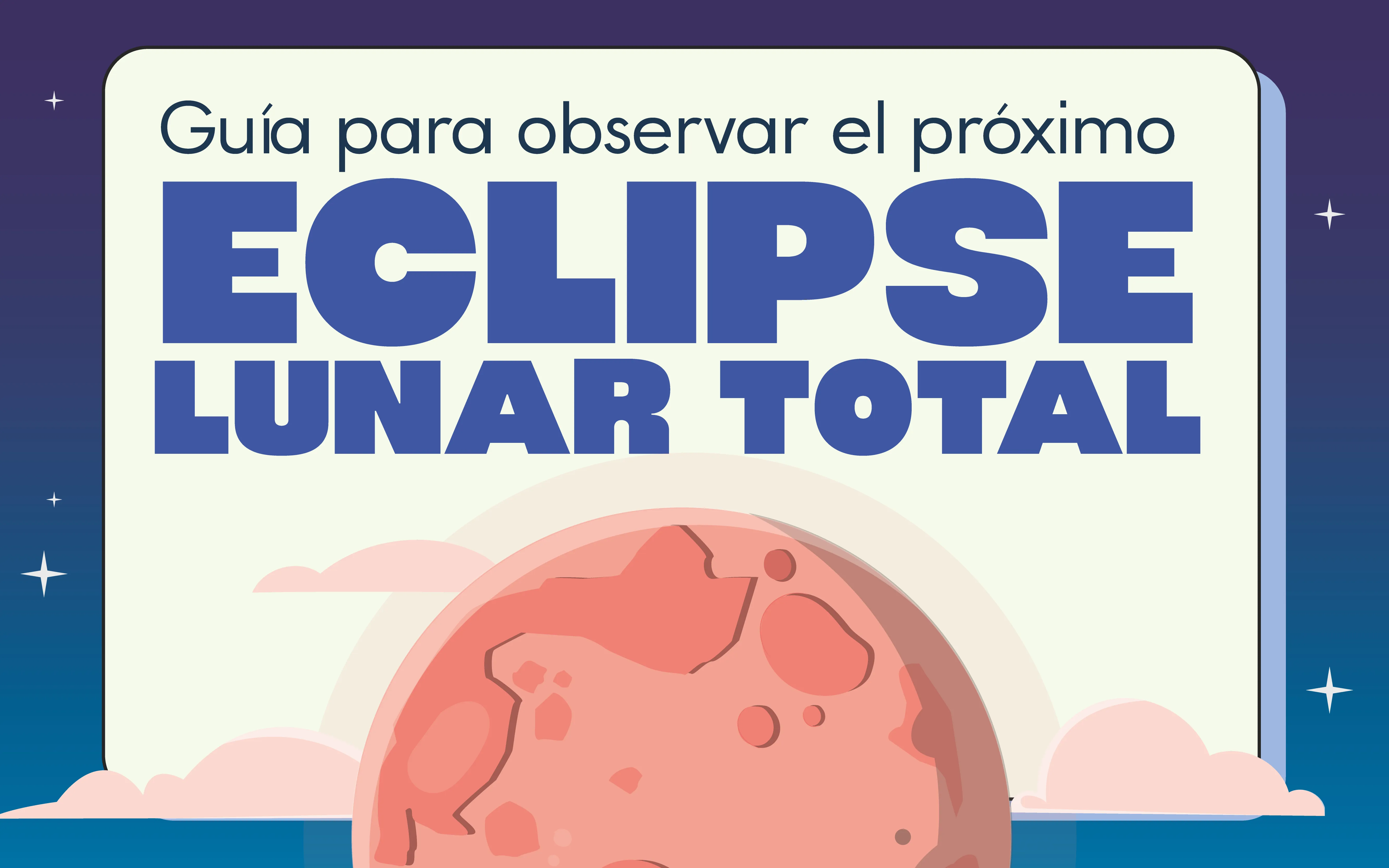 Guía para observar el próximo eclipse lunar total