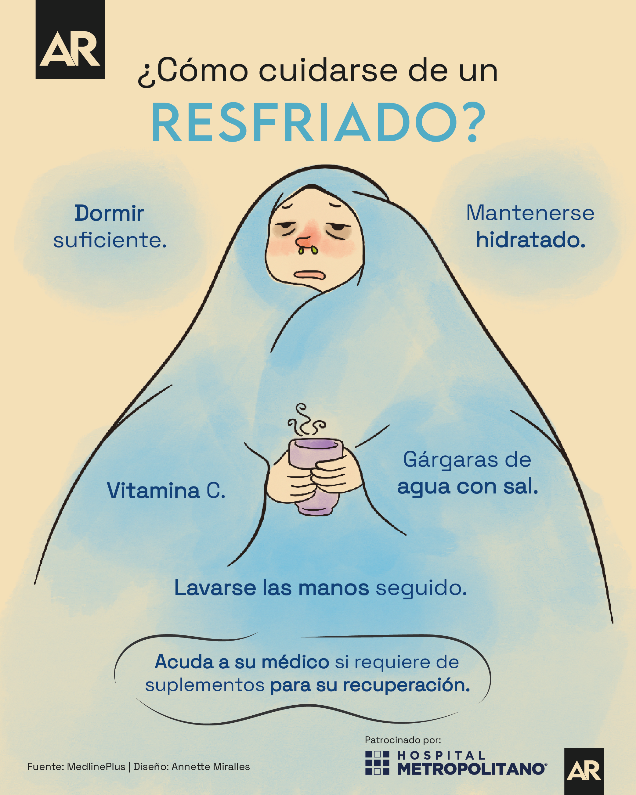 ¿Cómo cuidarse de un resfriado?