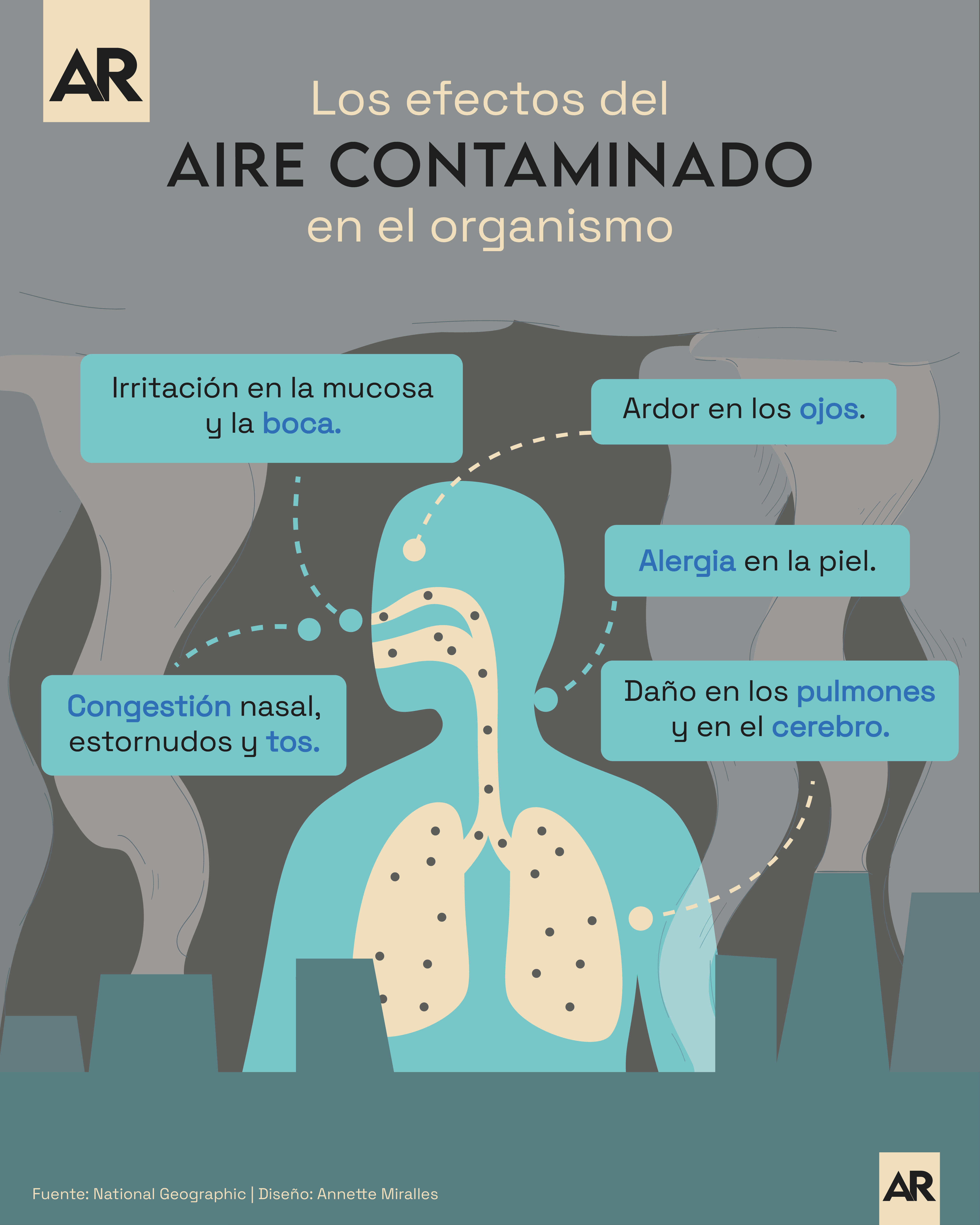 Los efectos del aire contaminado en el organismo