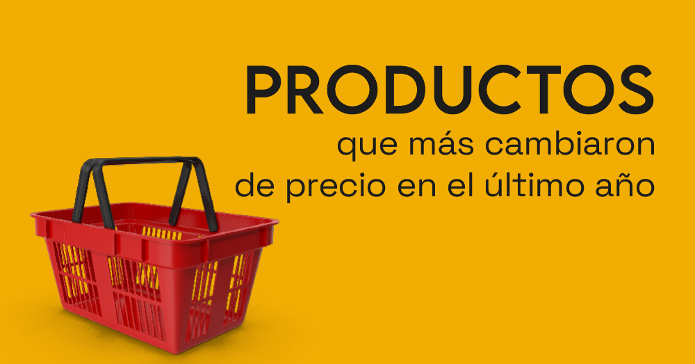 ¿Cuáles productos cambiaron más de precio en el último año?