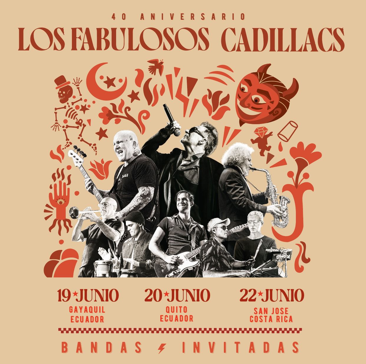 Los Fabulosos Cadillacs incluyen a Costa Rica en gira de celebración ...