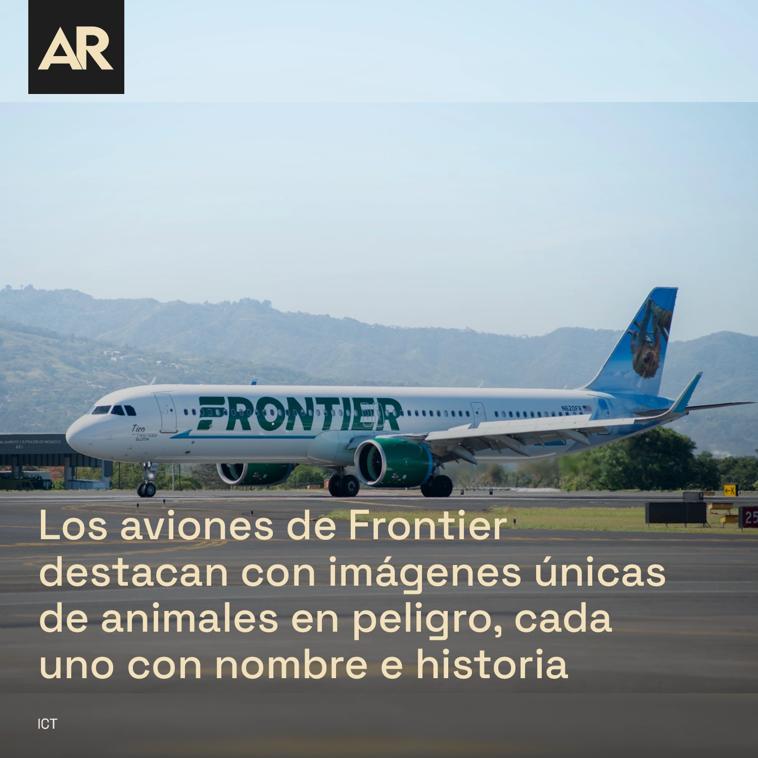 #Galería Así se ve el avión de Frontier Airlines decorado con “Tico ...