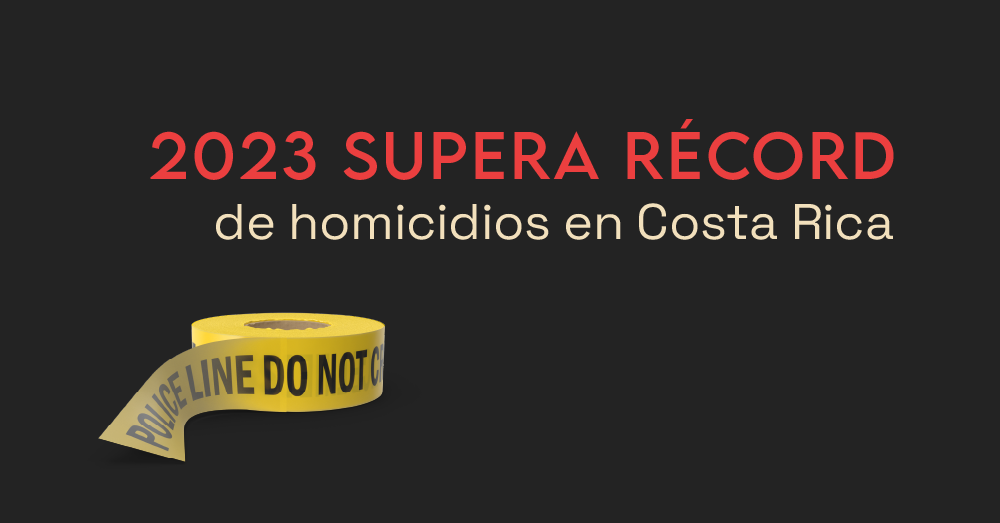 2023 supera récord de homicidios en Costa Rica